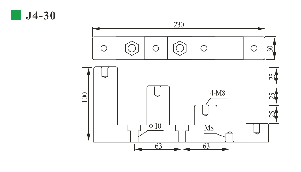 DOWE CJ4-30 CE Resin Insulators Step Insulator CT/CJ Low Voltage ...